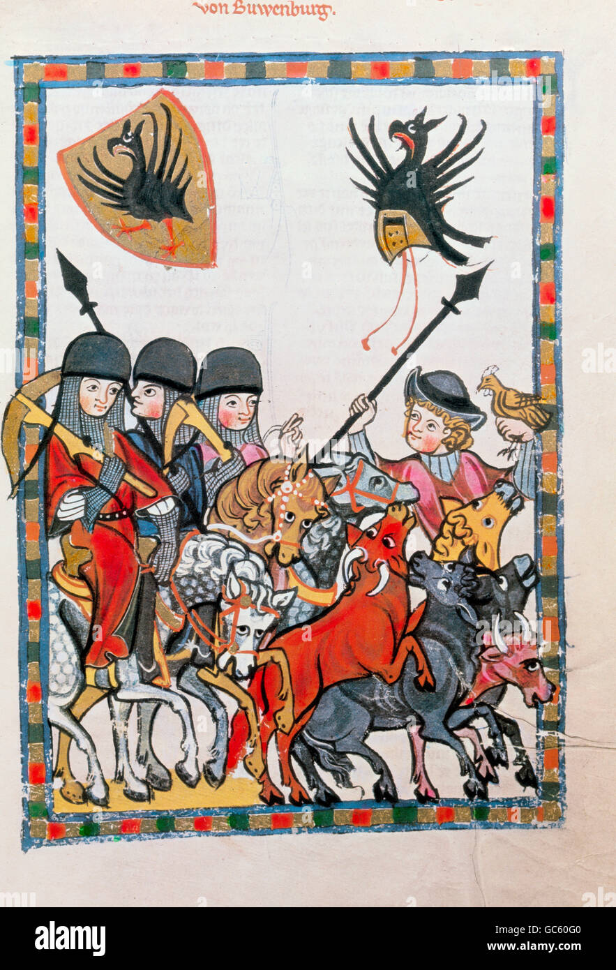 Codex manesse and knight hi-res stock photography and images - Alamy