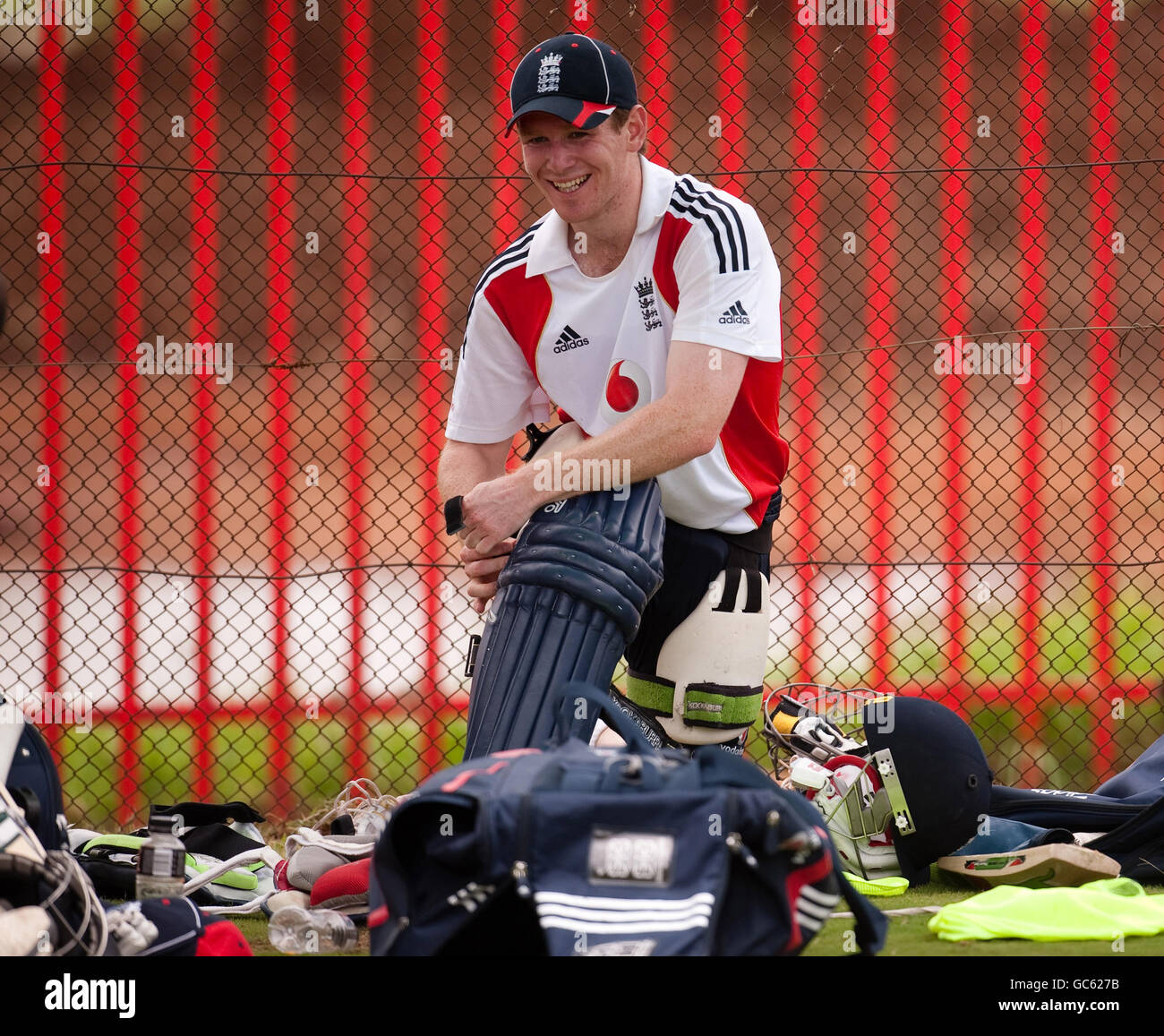 Cricket training top warm up half length mid top hi-res stock ...