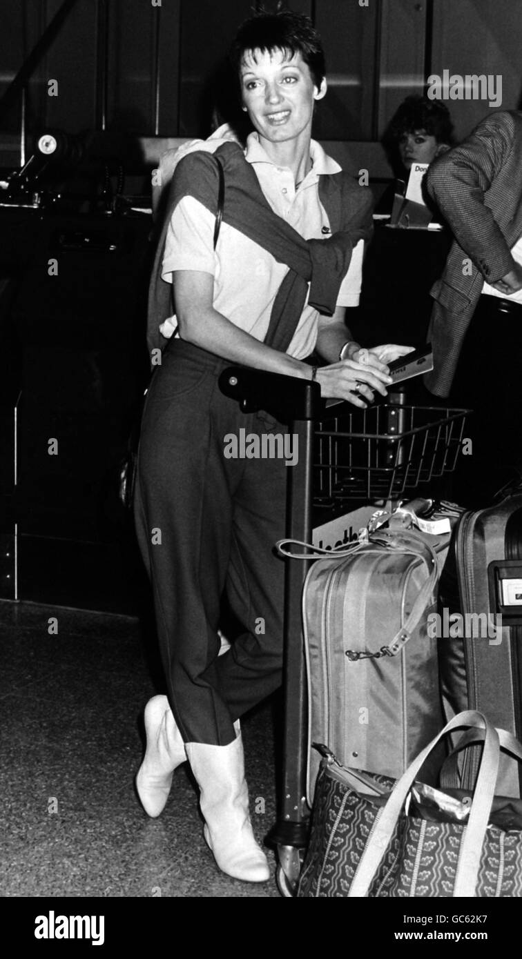 Cricket - portrait. Kathy Botham, wife of England cricketer Ian Botham ...