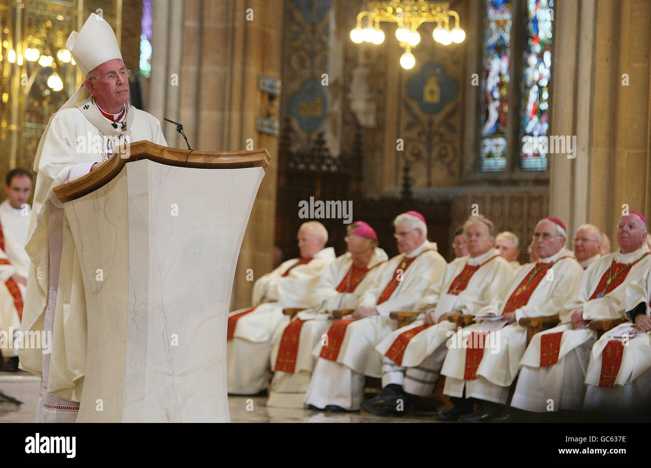 Cardinal Cahal Daly funeral Stock Photo - Alamy