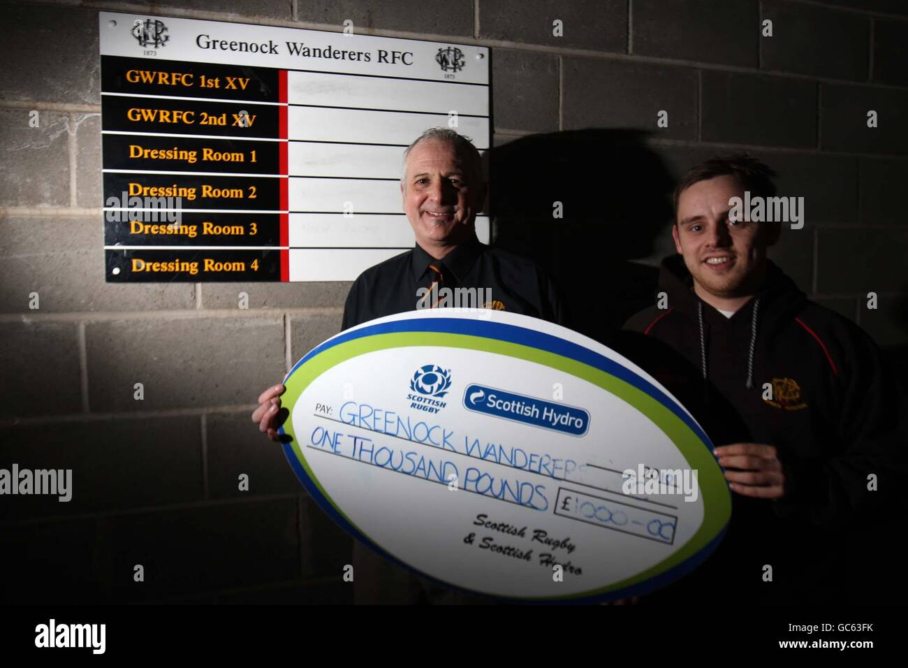 Rugby Union - Greenock Wanderers RFC Presentation - Fort Matilda Stock ...