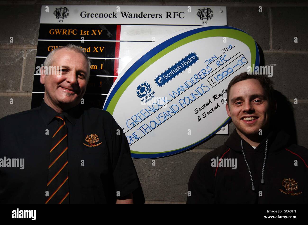 Greenock wanderers rfc presentation hi-res stock photography and images ...