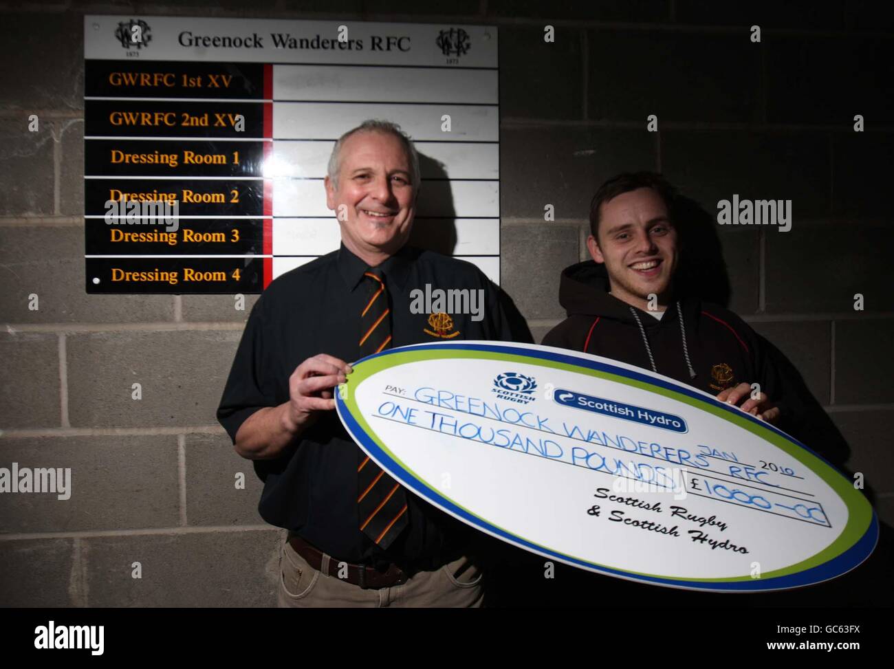 Rugby Union - Greenock Wanderers RFC Presentation - Fort Matilda Stock ...