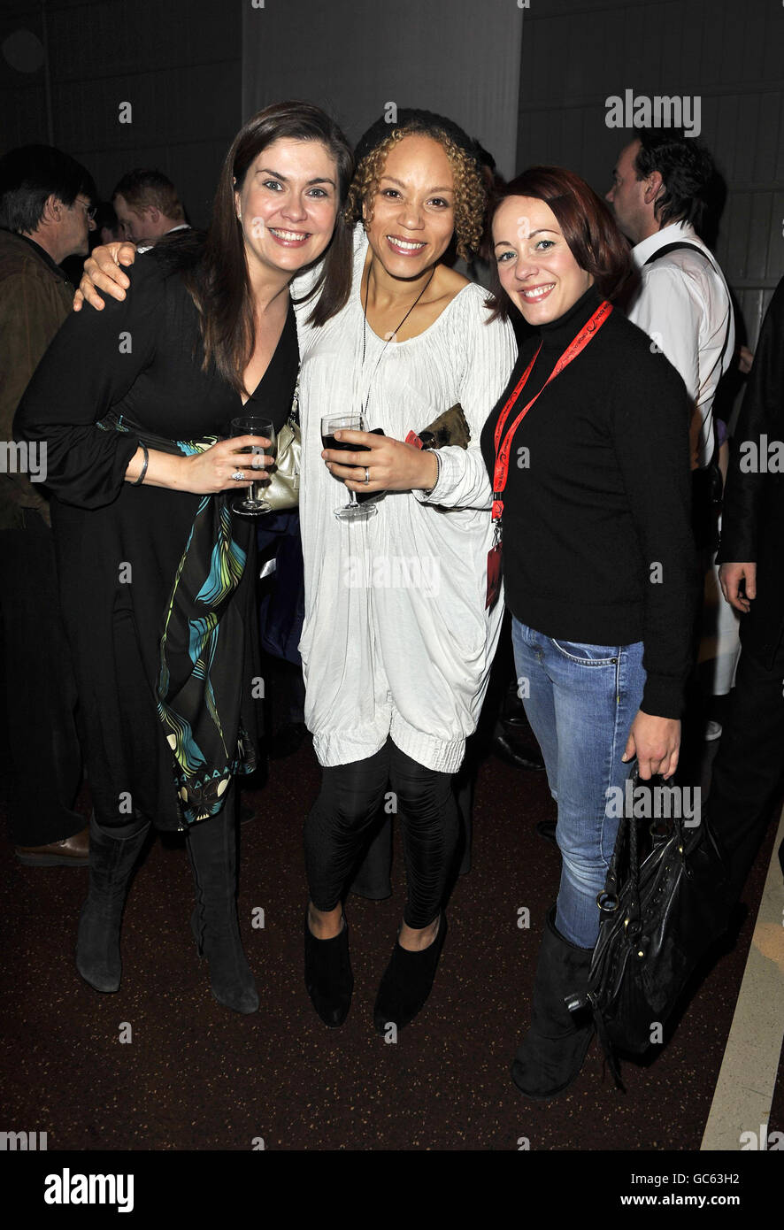 (left to right) Amanda Lamb, Angela Griffin and Sarah Cawood in the ...