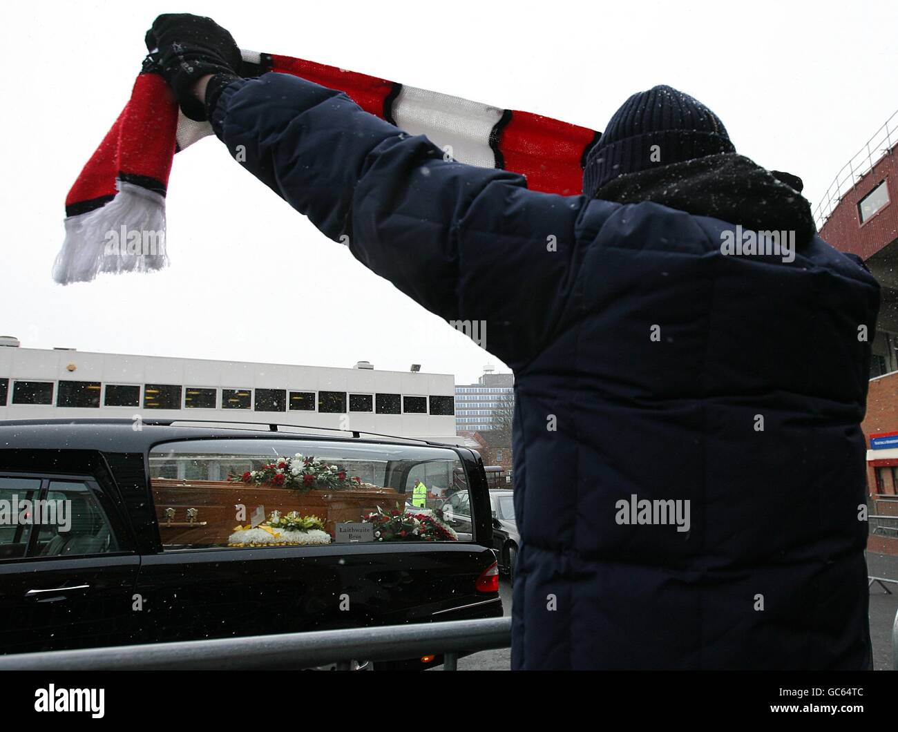 Albert Scanlon Funeral - Manchester Stock Photo - Alamy