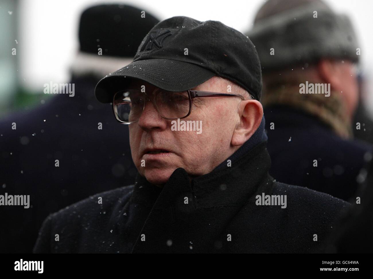 Albert Scanlon Funeral - Manchester. Nobby Stiles looks on as the ...