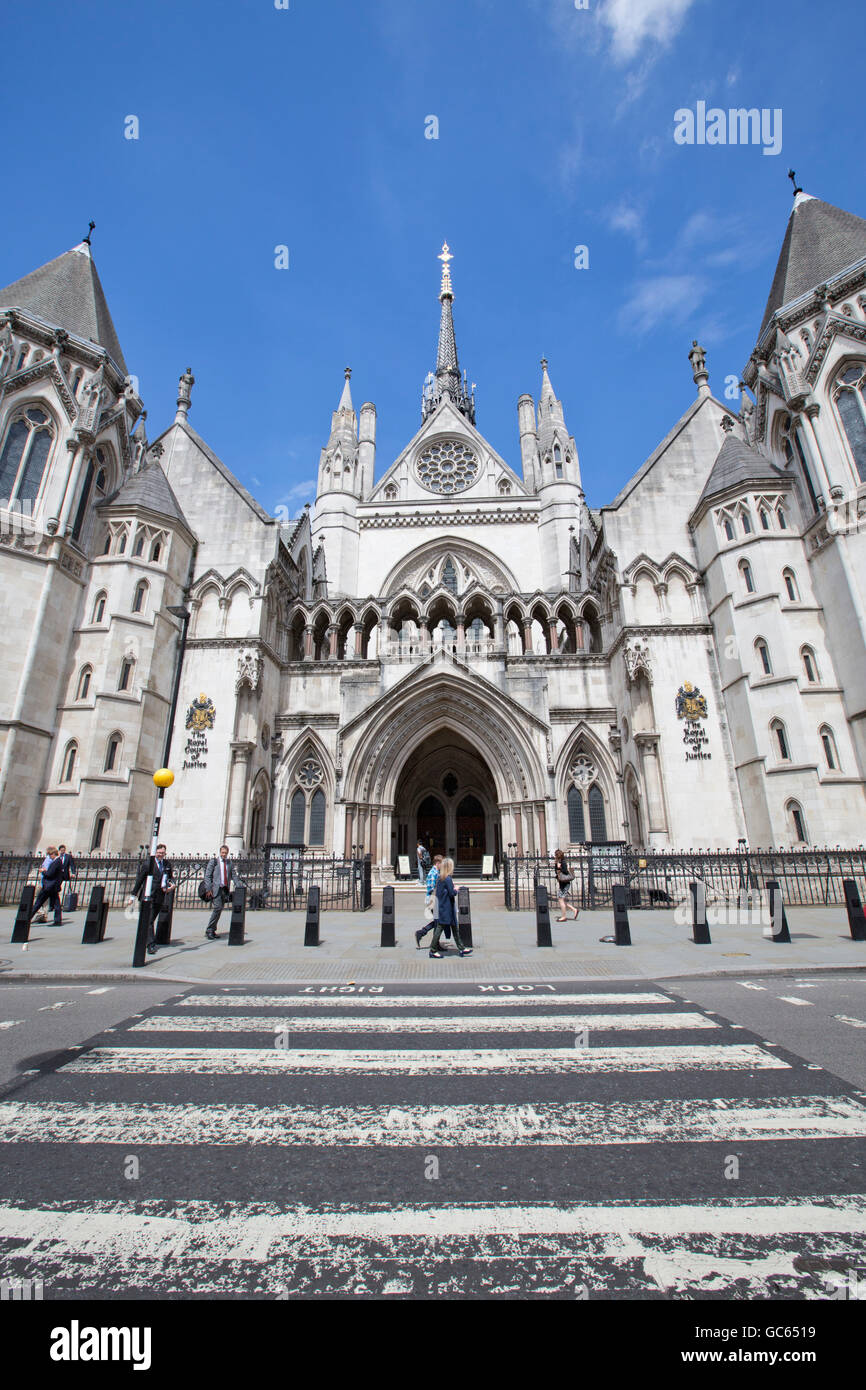 The Royal Courts of Justice, High Court, London, England, UK Stock ...