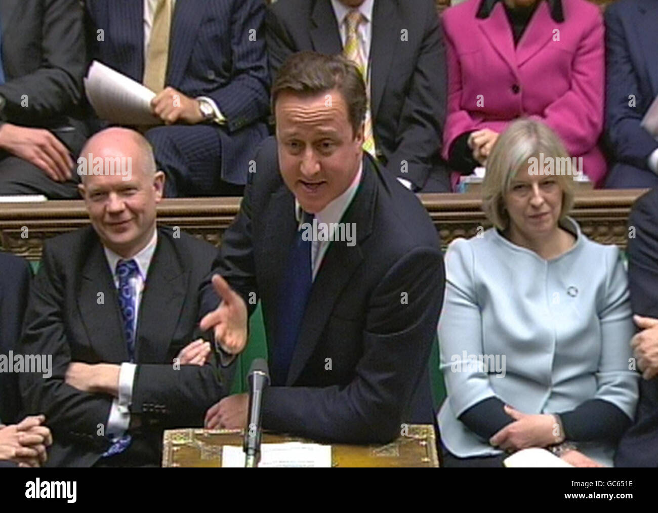 Conservative leader David Cameron speaks during Prime Minister's ...