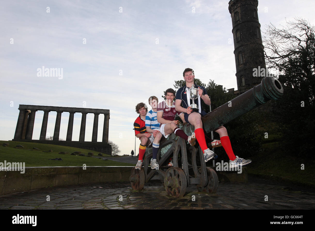 Edinburgh Academy's Mike Allingham (Blue and White), Stewarts Melville ...