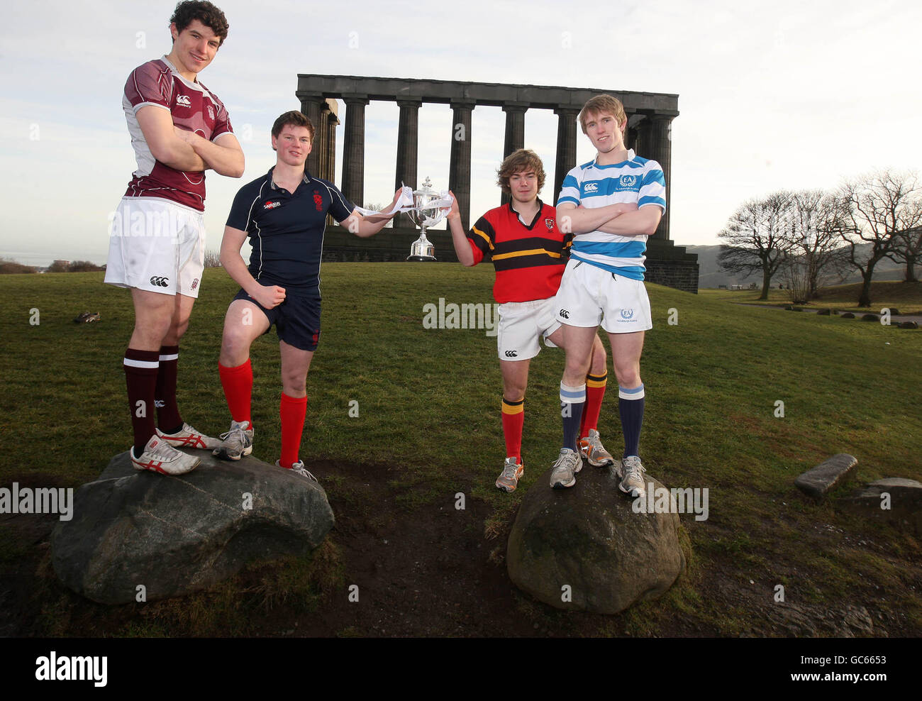 Edinburgh Academy's Mike Allingham (Blue and White), Stewarts Melville ...