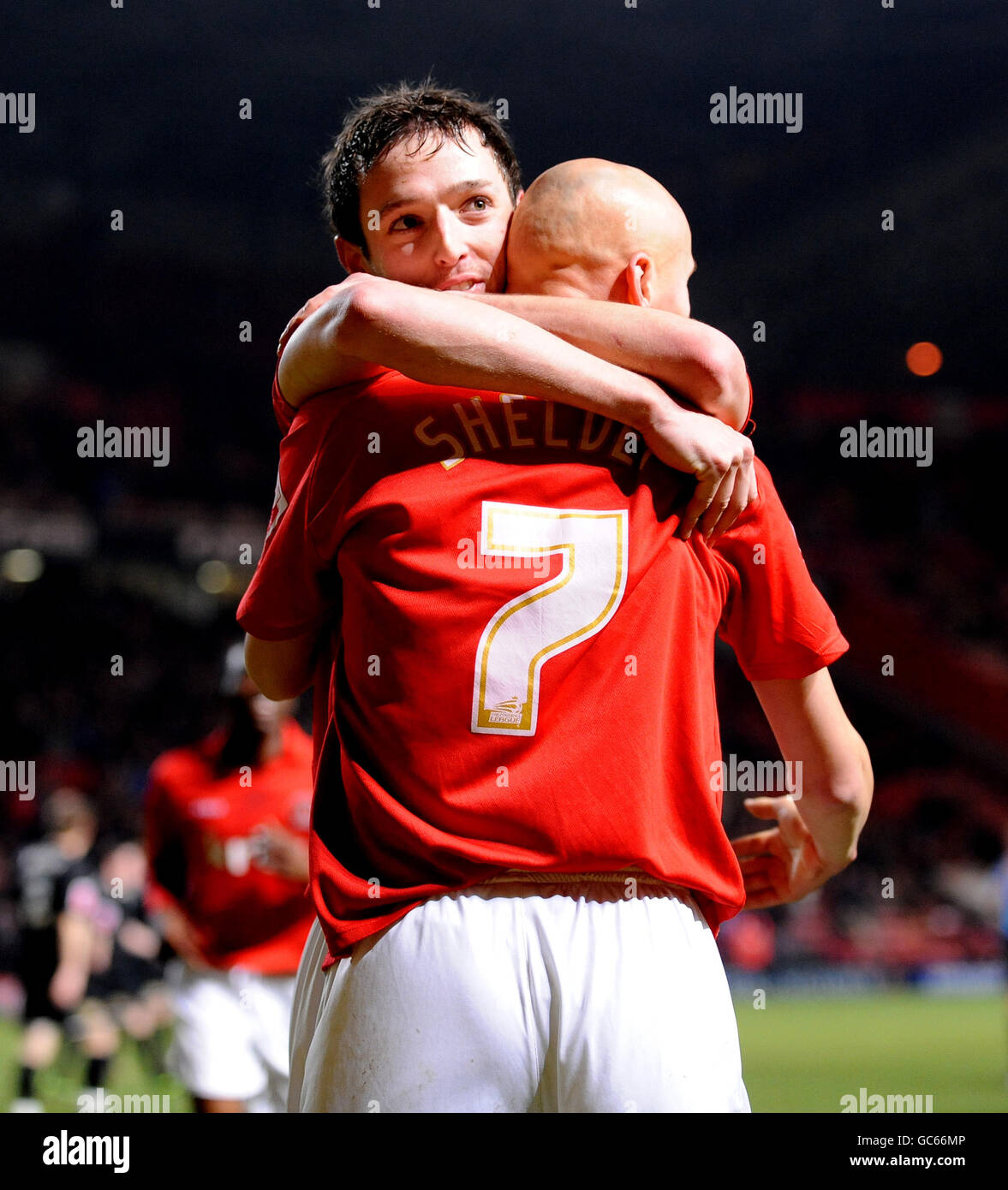 Charlton Athletic's David Mooney celebrates his goal against Hartlepool ...