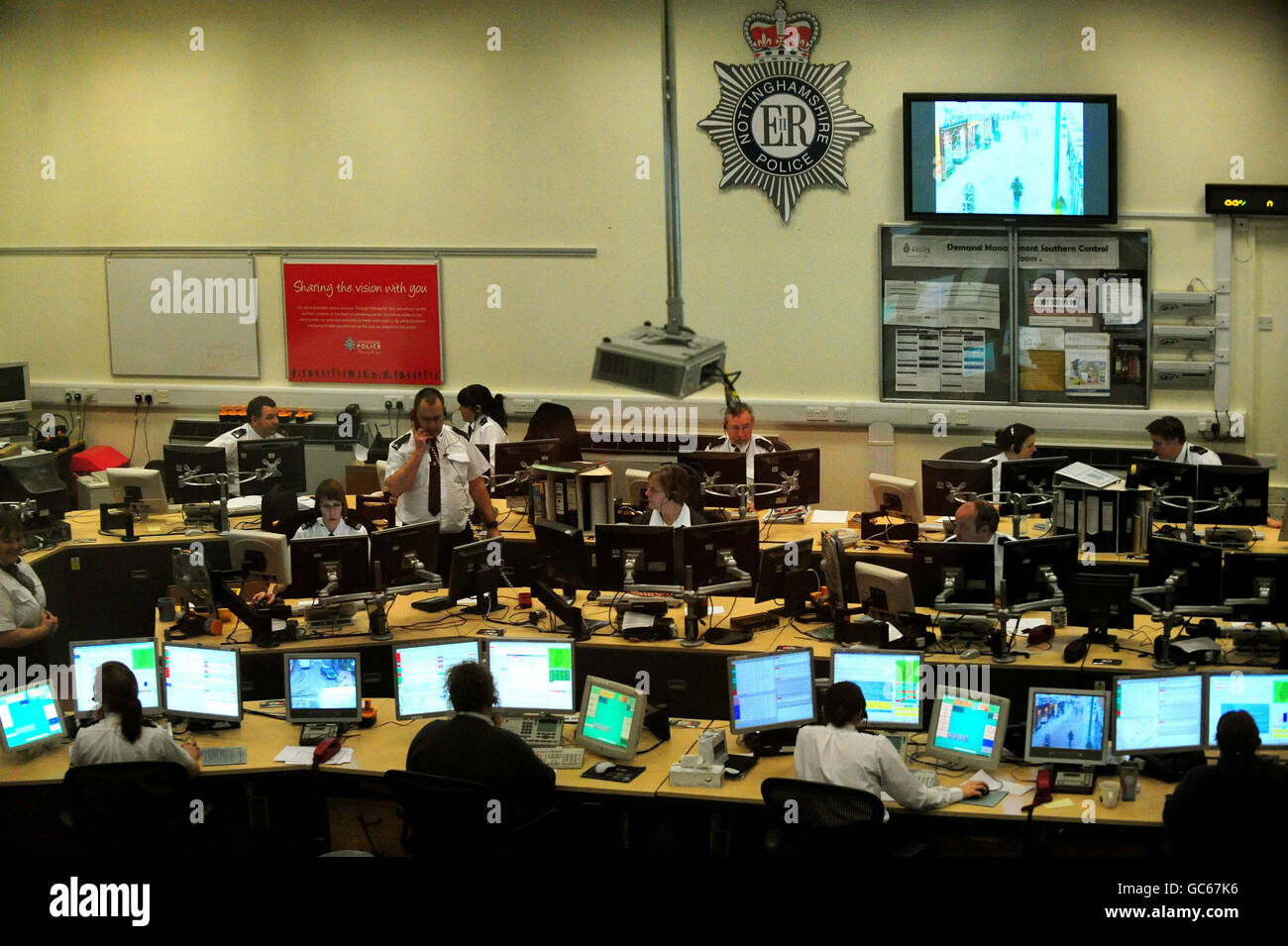Turnaround team sent to Nottinghamshire Police force. The control room ...