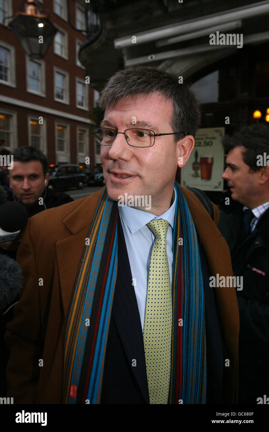 Ian watmore speaks media outside hotel premier league meeting held hi ...