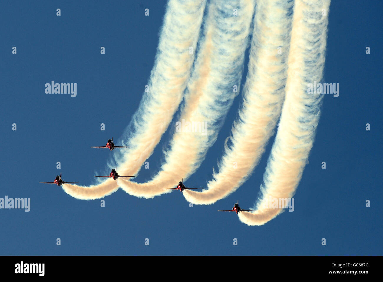 Red Arrows team at RAF Scampton, Lincolnshire Stock Photo - Alamy