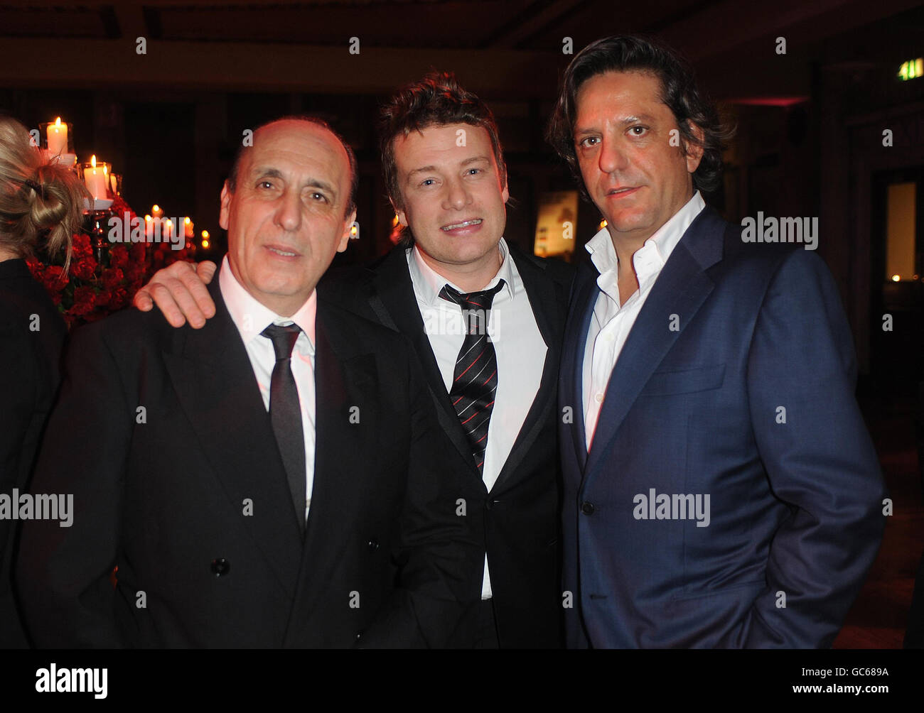 Celebrity chefs (from left) Gennaro Contaldo, Jamie Oliver and Giorgio ...