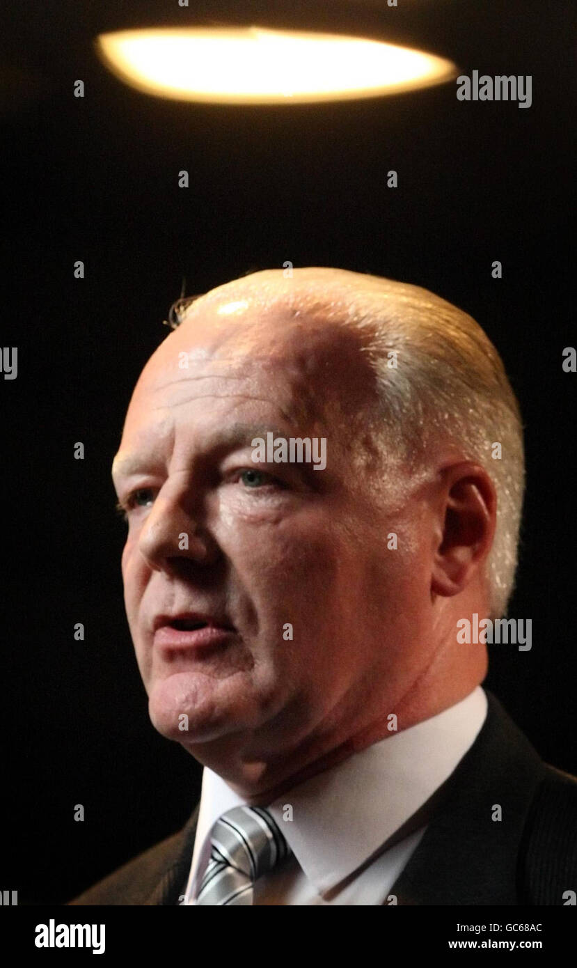 BNP candidate Charlie Baillie attends the count for the Glasgow North ...