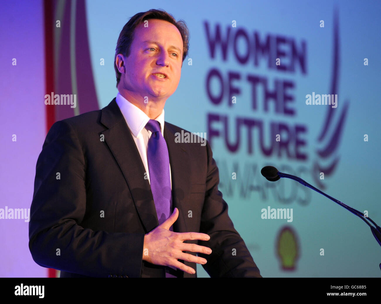 Conservative Leader David Cameron speaks at The Women of the Future ...