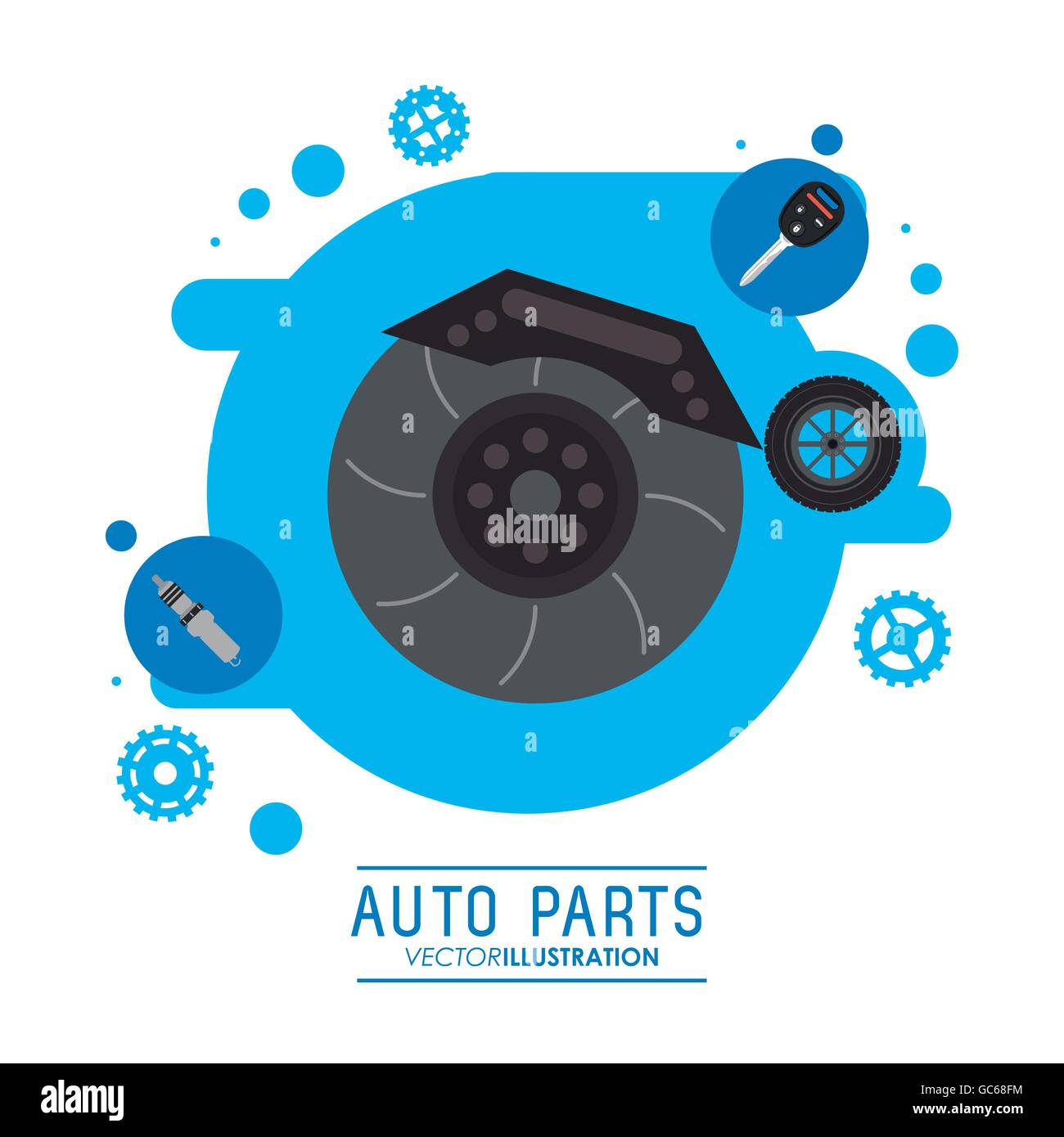 Wheel icon. Auto part design. Vector graphic Stock Vector Image & Art ...