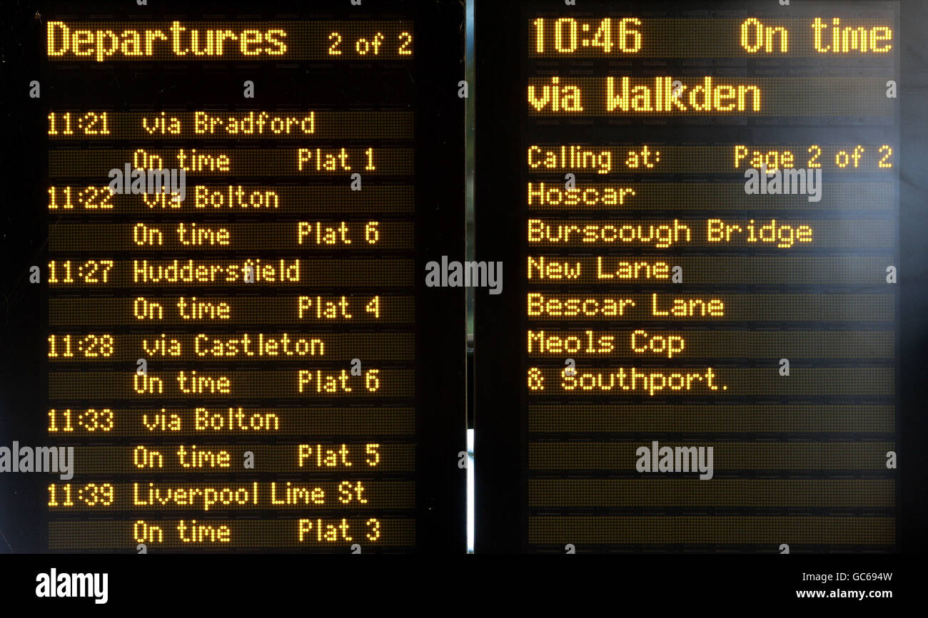 Below-par railway stations named in report Stock Photo - Alamy