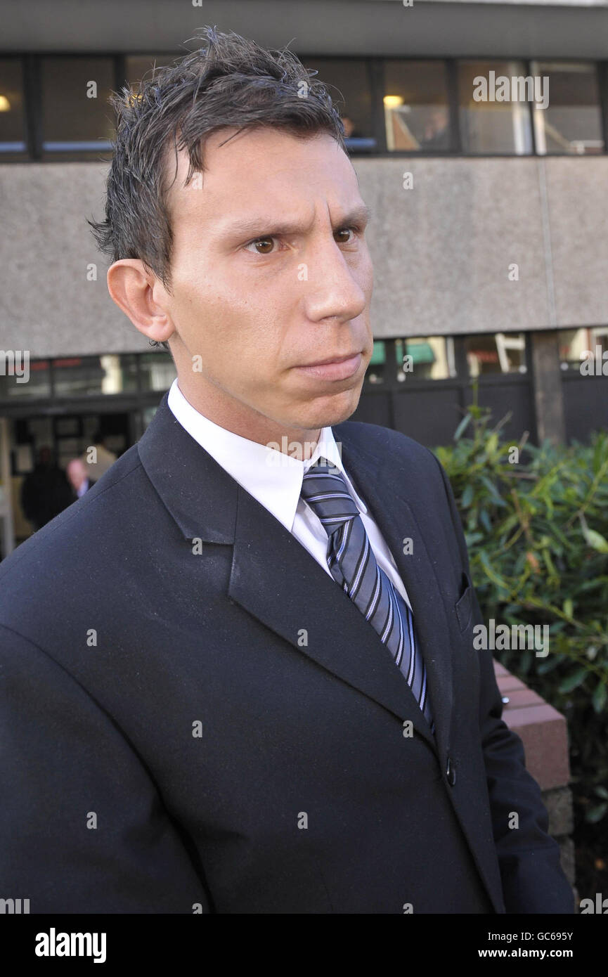 Tanning salon shop owner James Hadley, 25, from Resolven, Wales, leaves ...