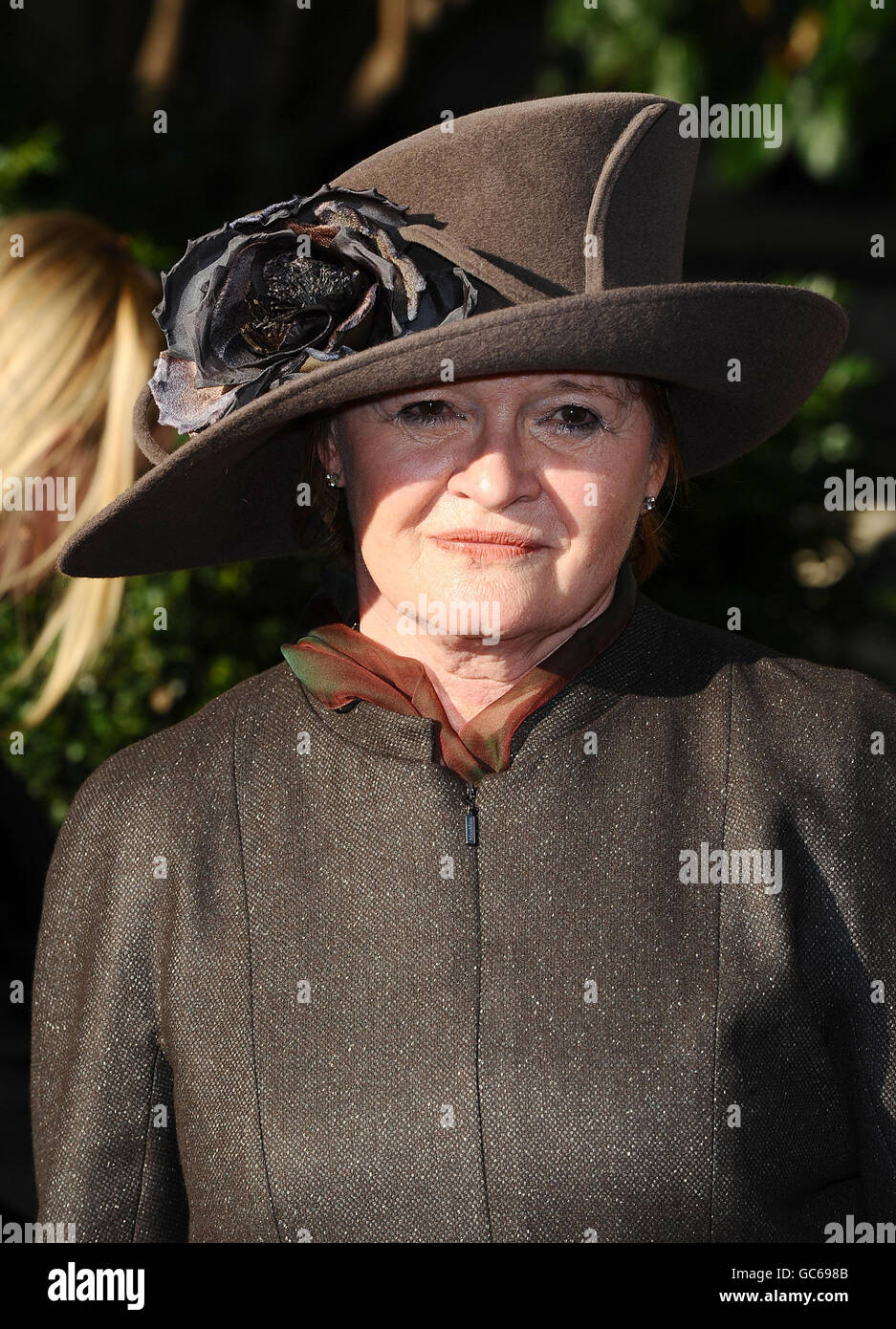 Sir John's wife, Penny Gollop attends the memorial service for Sir John ...