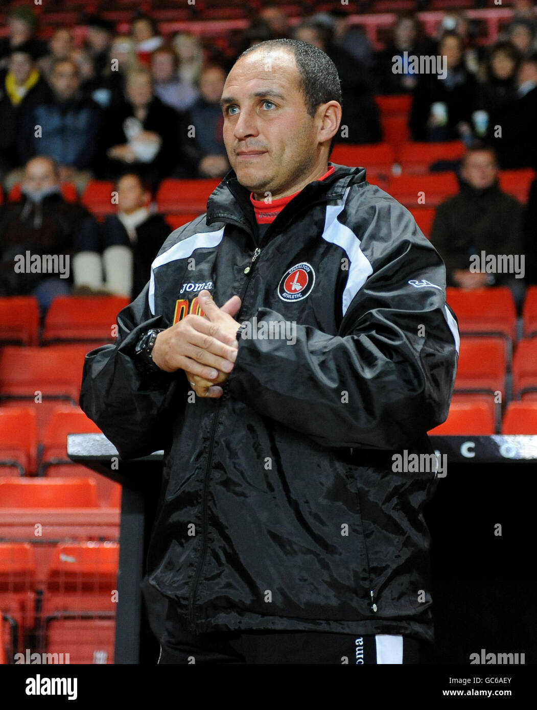 Charlton Athletic's Development Coach, Damian Matthew before the match ...