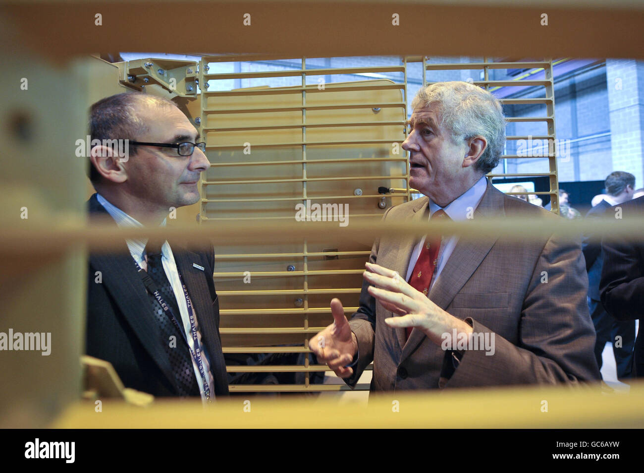 Wales First Minister Rhodri Morgan (right) and Thales Director of Land ...