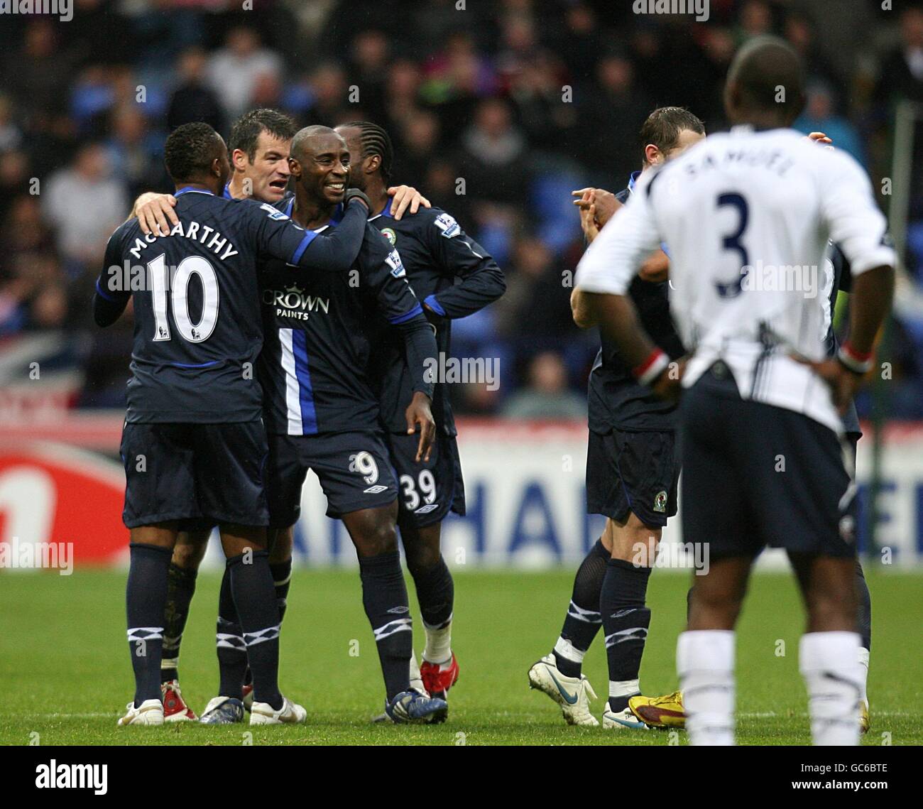 Blackburn Rovers' Jason Roberts (9) celebrates his sides second goal of ...