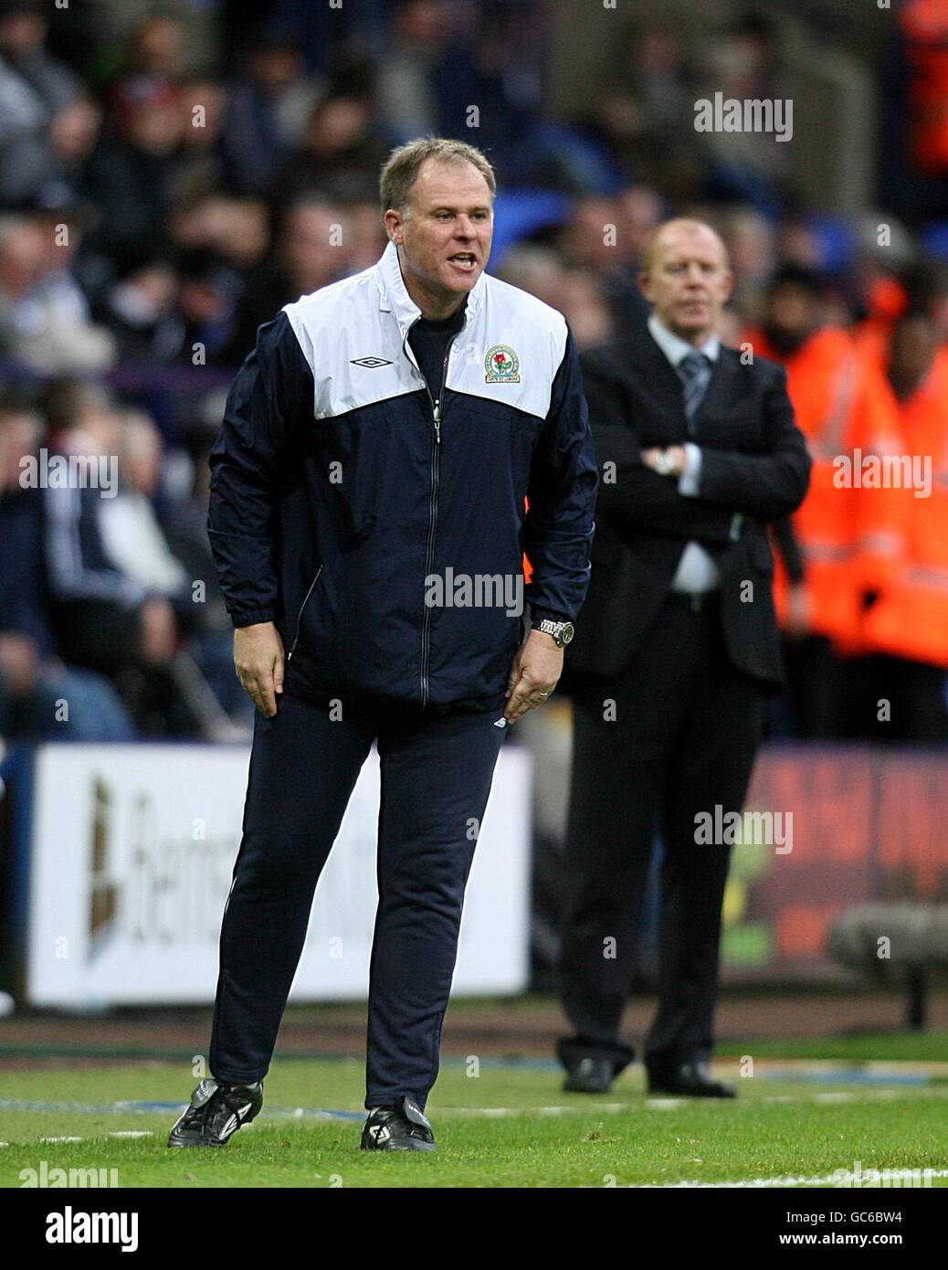 Blackburn rovers assistant manager neil mcdonald left hi-res stock ...