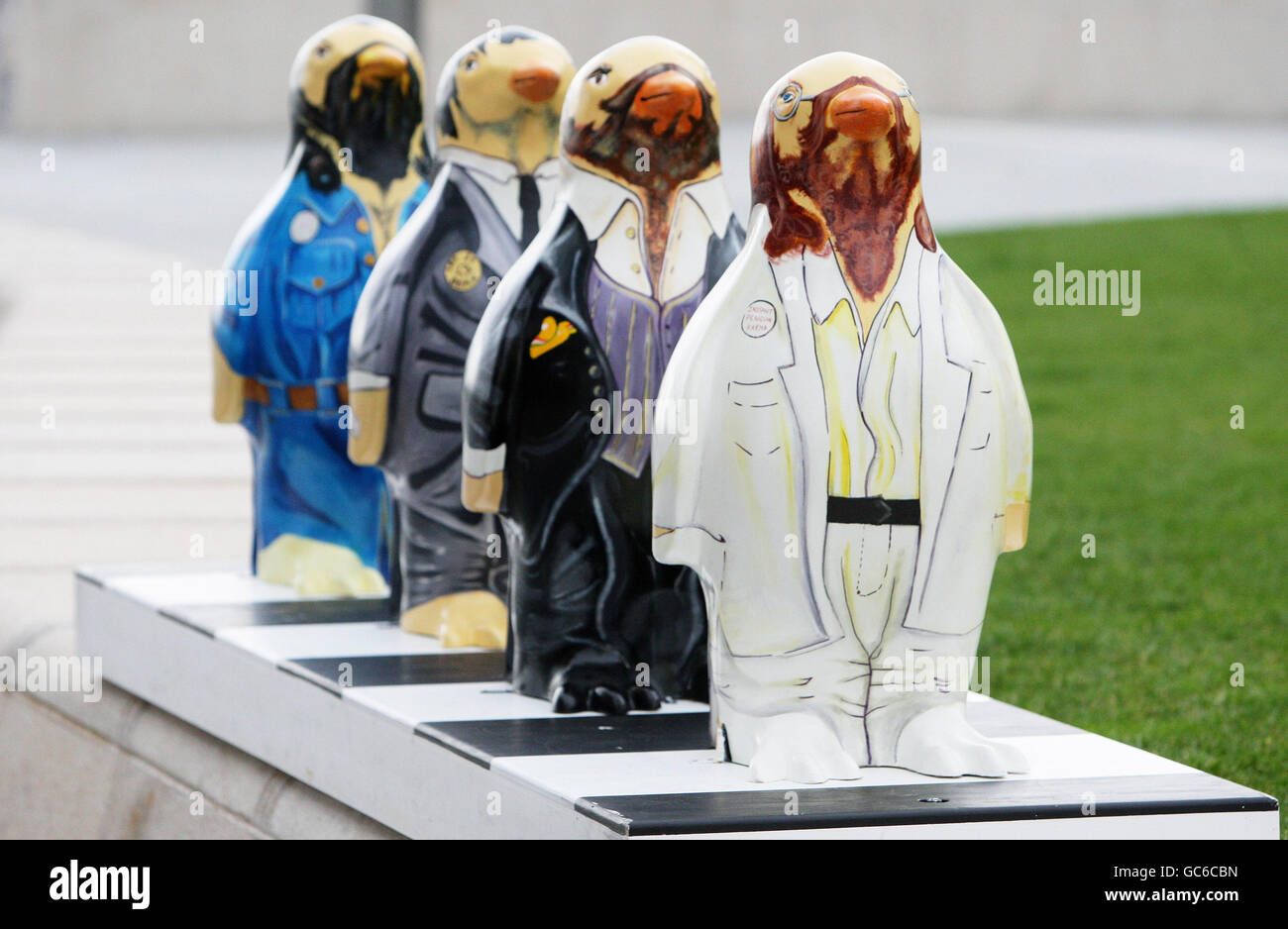 Penguins in Liverpool Stock Photo - Alamy
