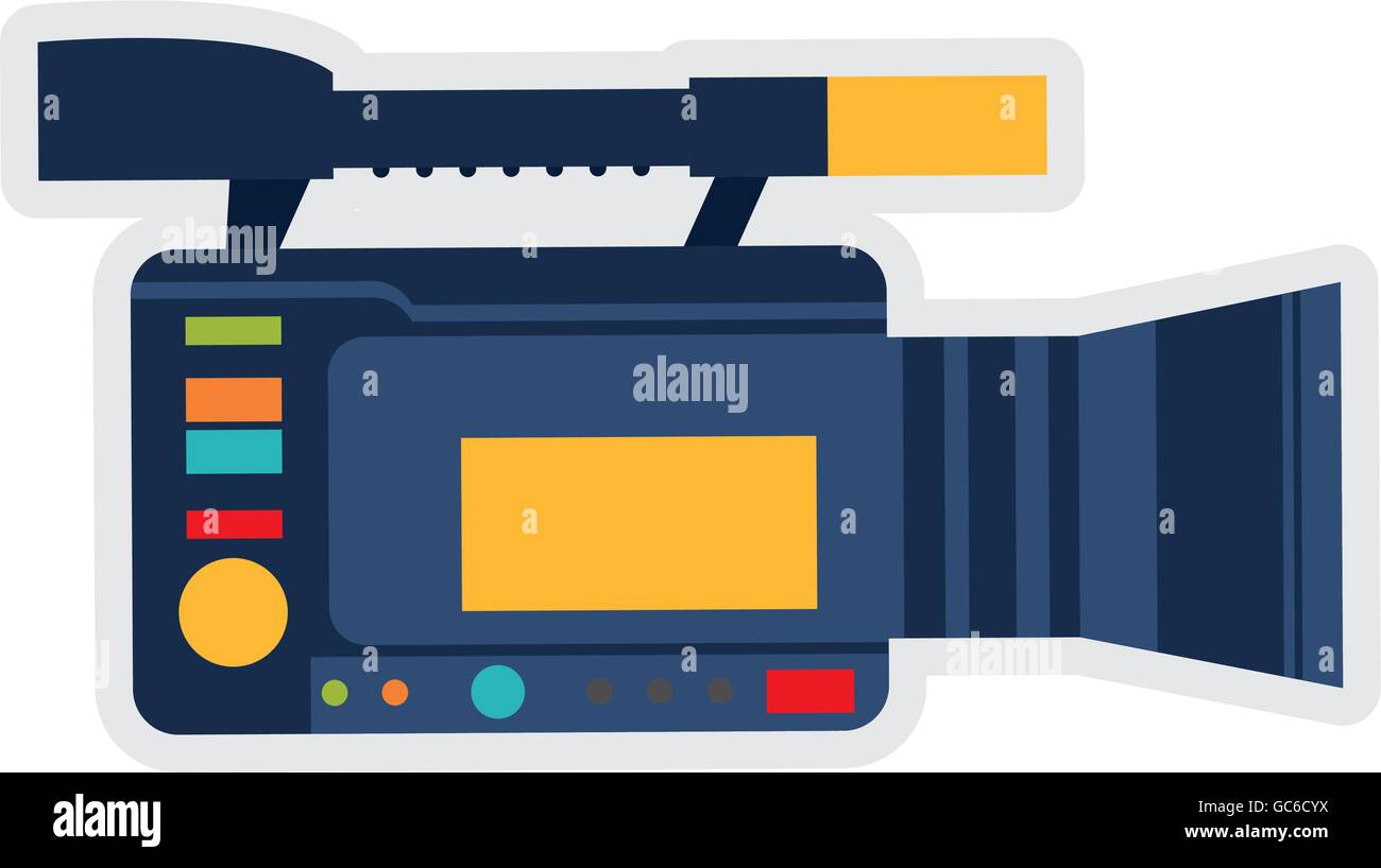 Videocamera icon. Broadcasting design. Vector graphic Stock Vector ...