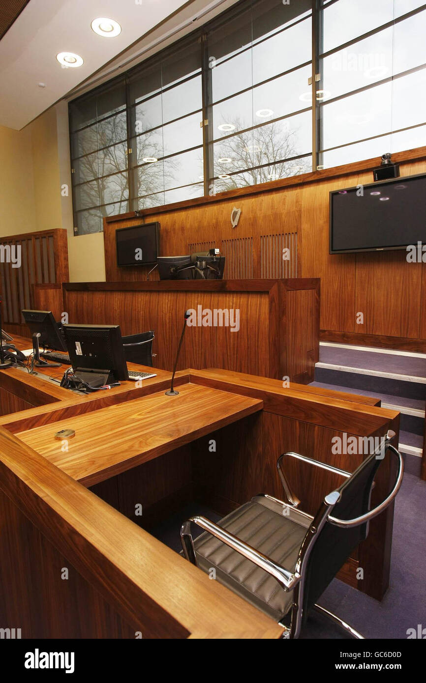 A general view of the defendant's seat during the unveiling of the New ...