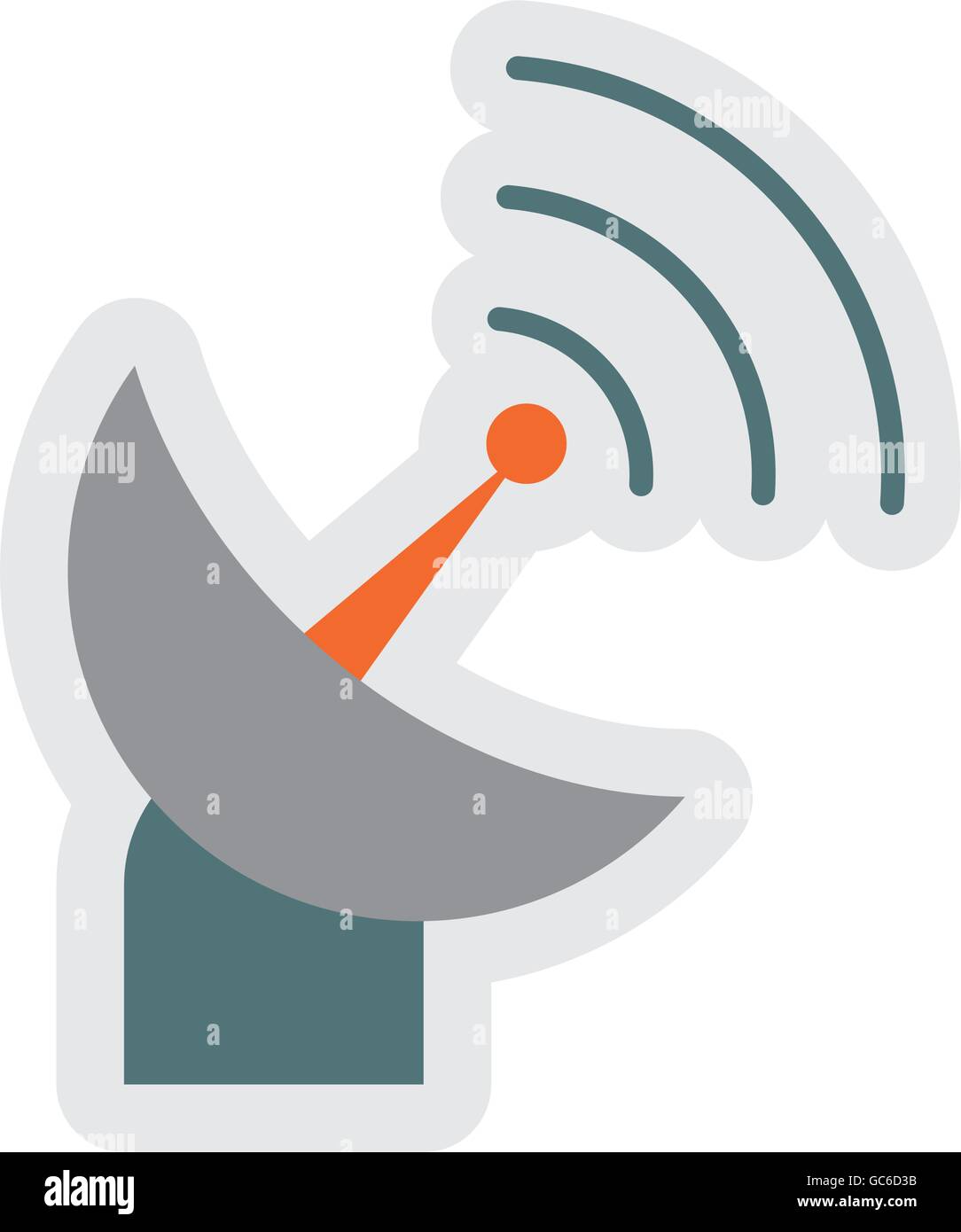 Antenna icon. Communication design. Vector graphic Stock Vector Image ...