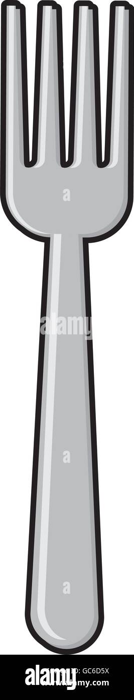 fork icon. Kitchen and menu design. Vector graphic Stock Vector Image ...