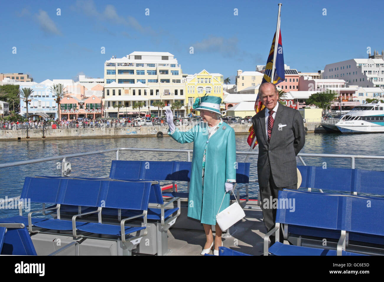 Britain's Queen Elizabeth II, and the Duke of Edinburgh leave Hamilton ...