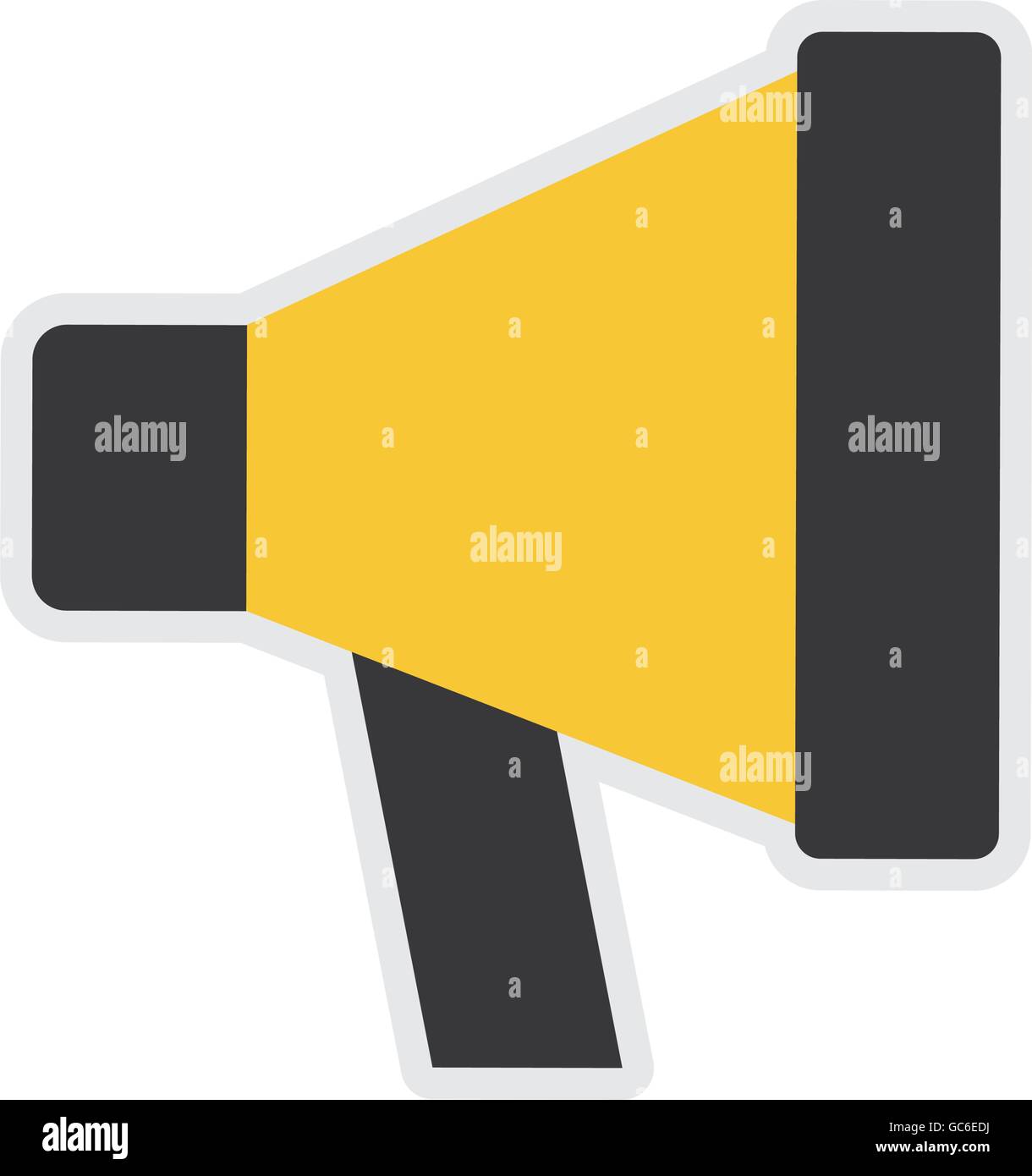 Megaphone icon. Communication design. Vector graphic Stock Vector Image ...