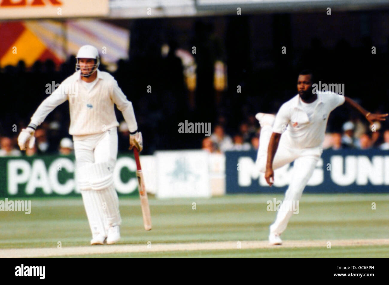 Cricket player malcolm marshall hi-res stock photography and images - Alamy