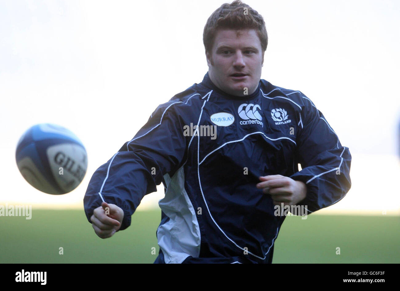 Rugby Union - Scotland Captains Run - Murrayfield Stadium Stock Photo ...