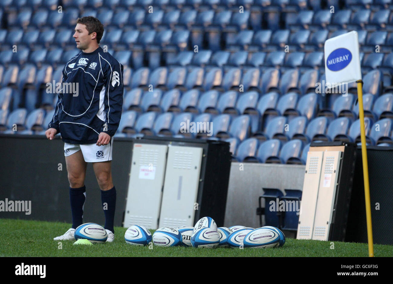 Rugby Union - Scotland Captains Run - Murrayfield Stadium Stock Photo ...