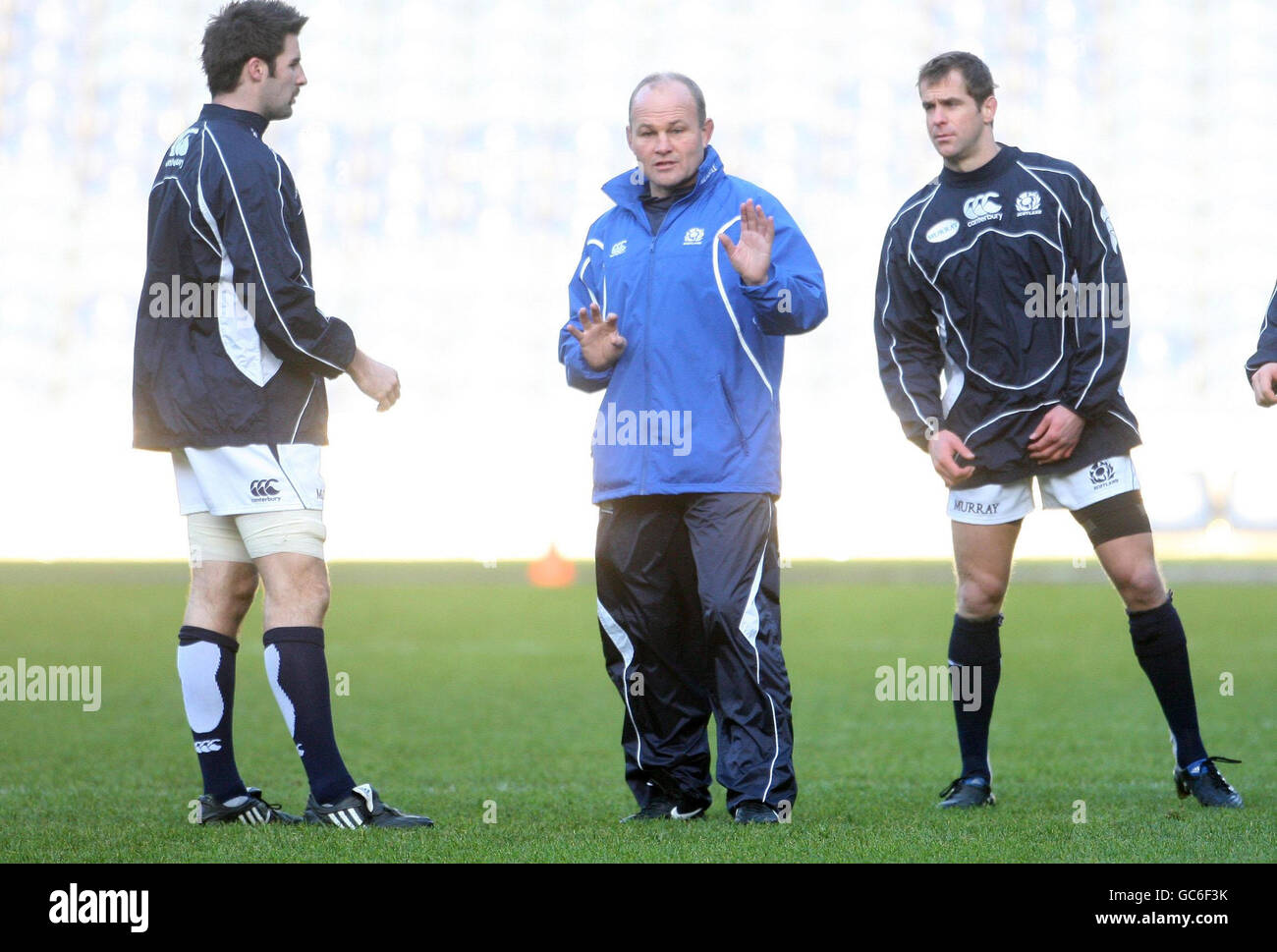 Scotland head coach andy robinson captains run murrayfield stadium hi ...