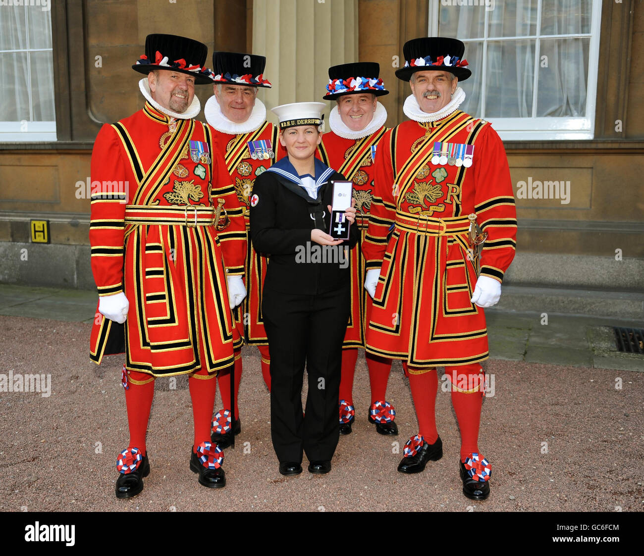 Kate nesbitt following the investiture ceremony at buckingham palace hi ...