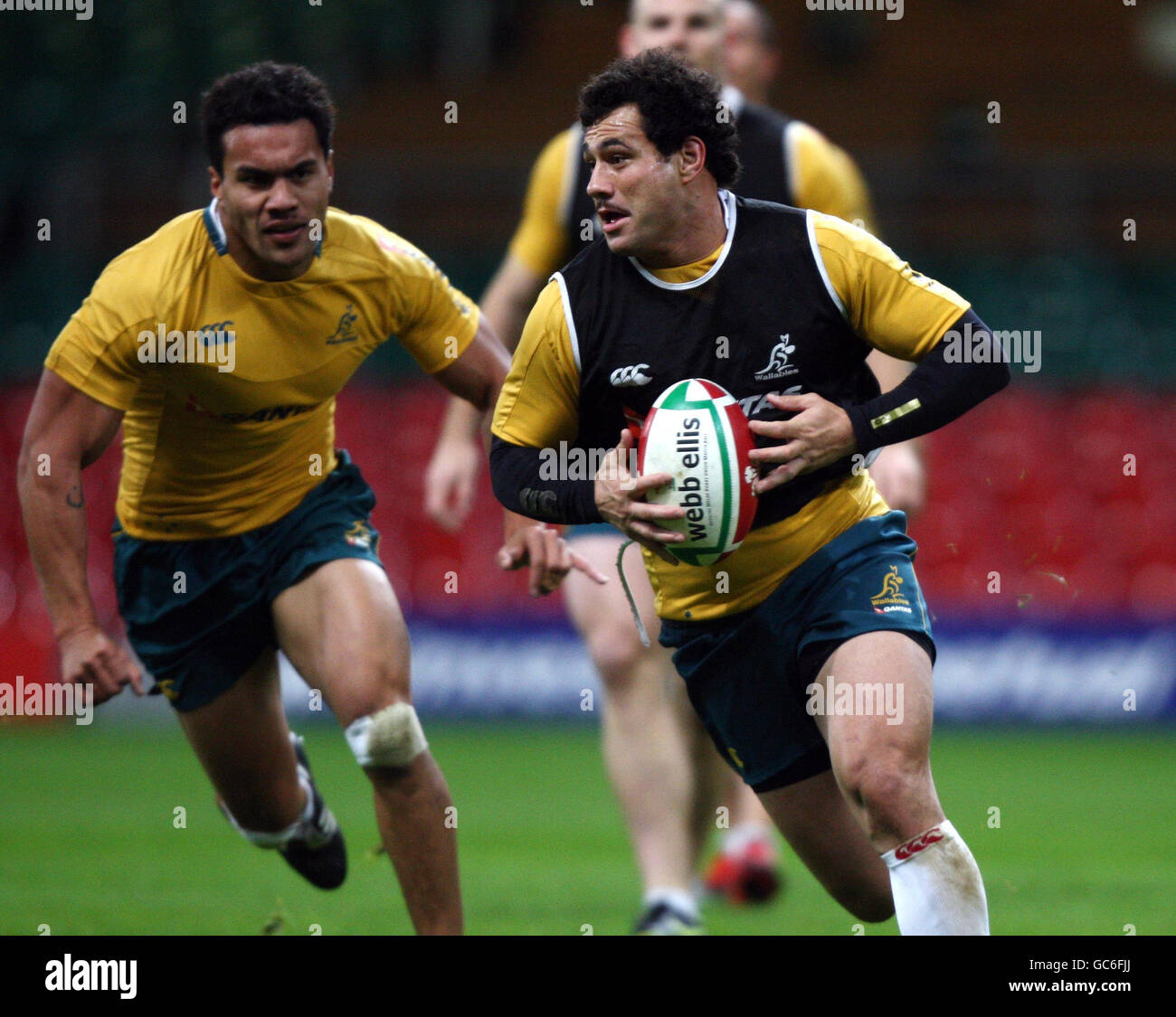 Rugby Union - Australia Training Session - Millennium Stadium Stock ...
