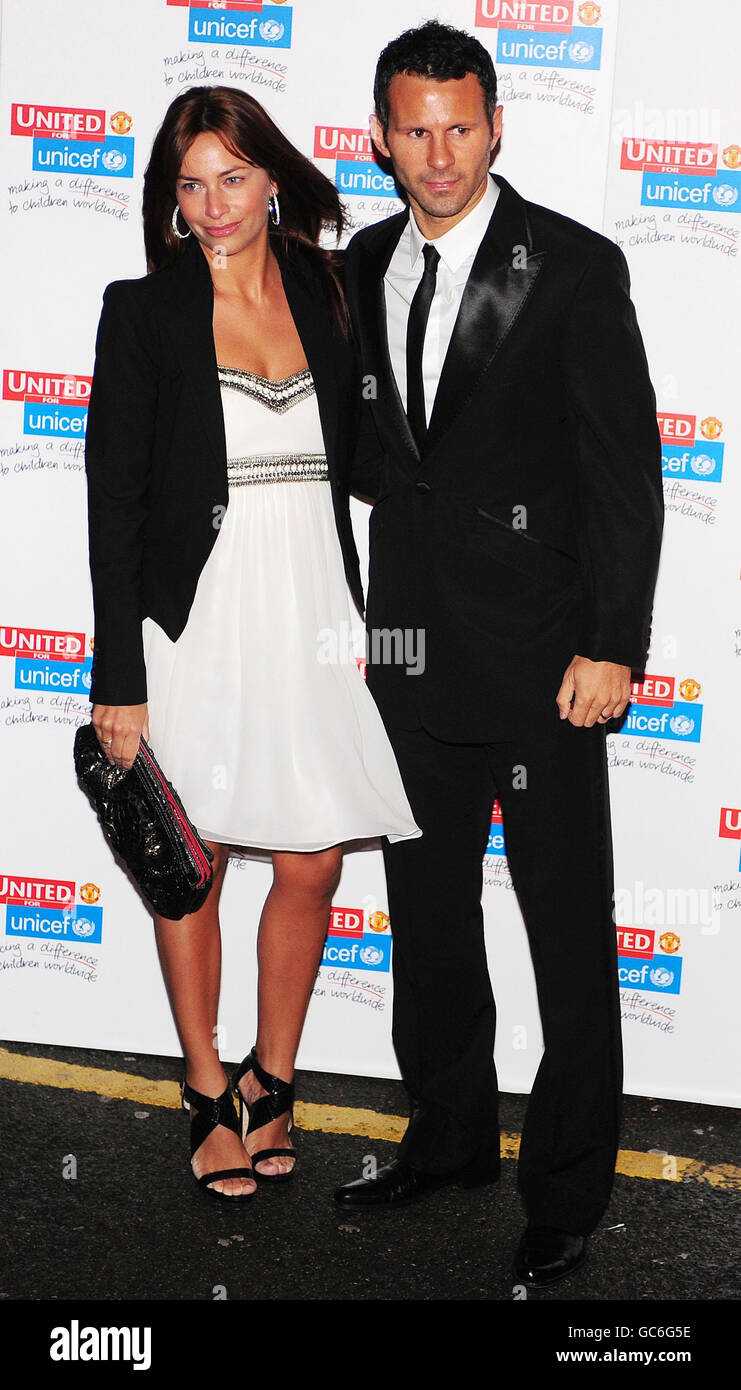 United for UNICEF gala dinner. Ryan and Stacey Giggs arrive for the ...