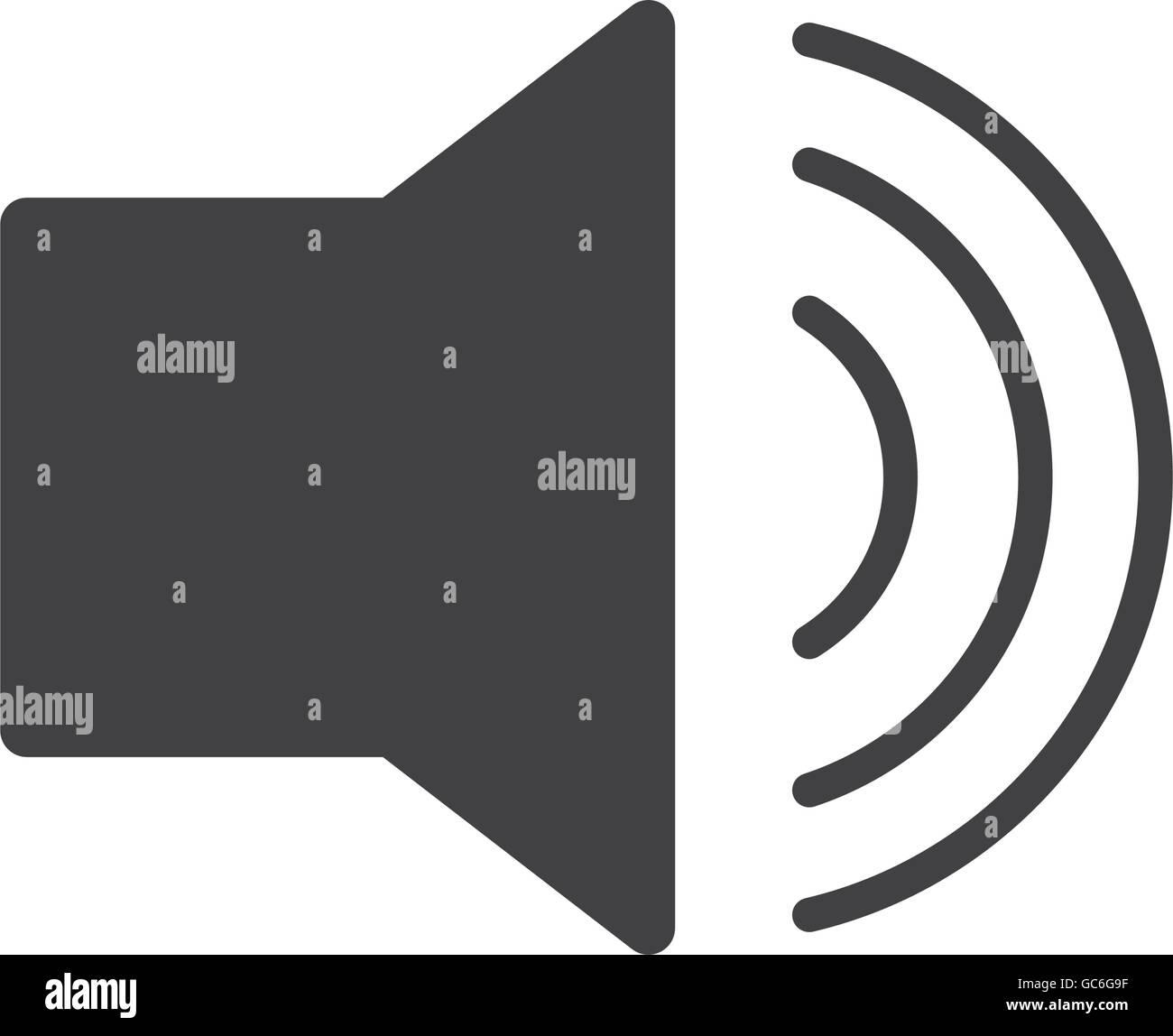 Volume icon. Music and sound design. Vector graphic Stock Vector Image ...