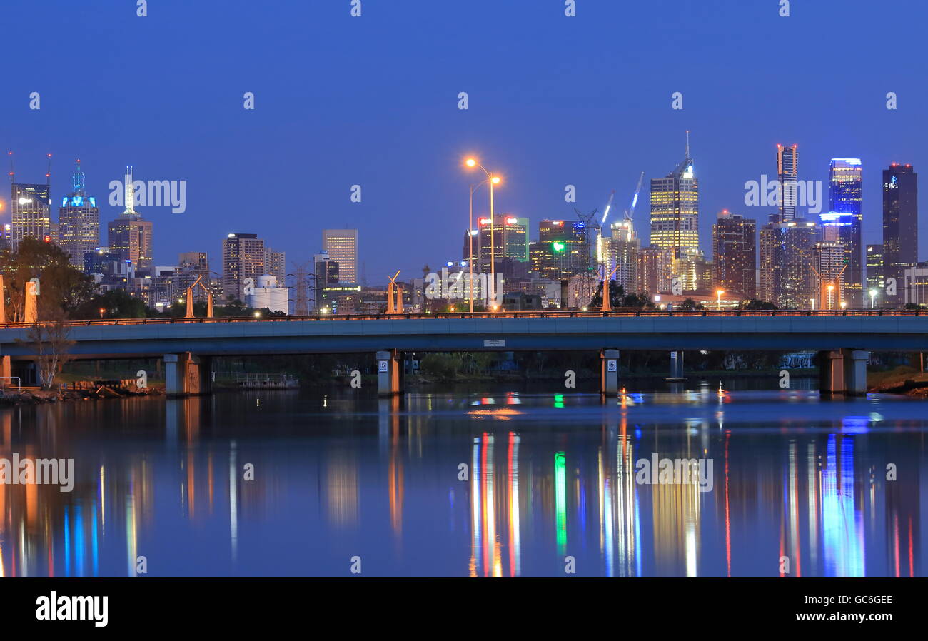Melbourne cityscape view hi-res stock photography and images - Alamy