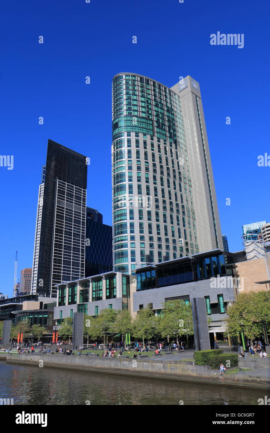Iconic Crown Casino complex in Southbank Melbourne Australia Stock ...
