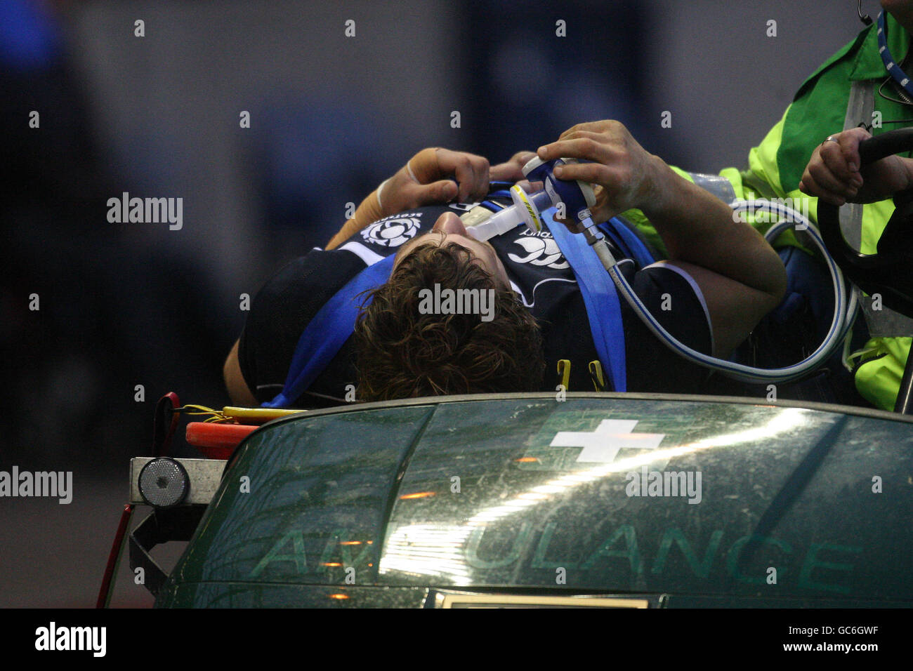 Rugby union stretcher buggy hi-res stock photography and images - Alamy