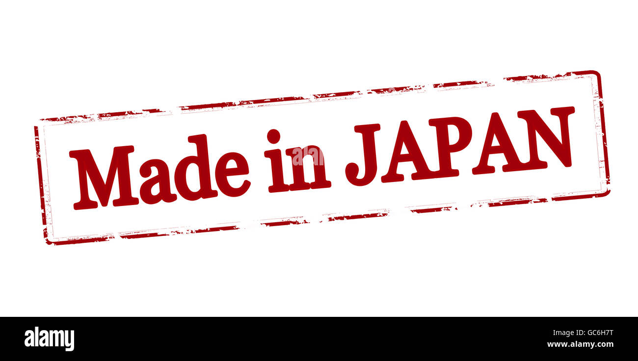 Rubber stamp with text made in Japan inside, vector illustration Stock ...