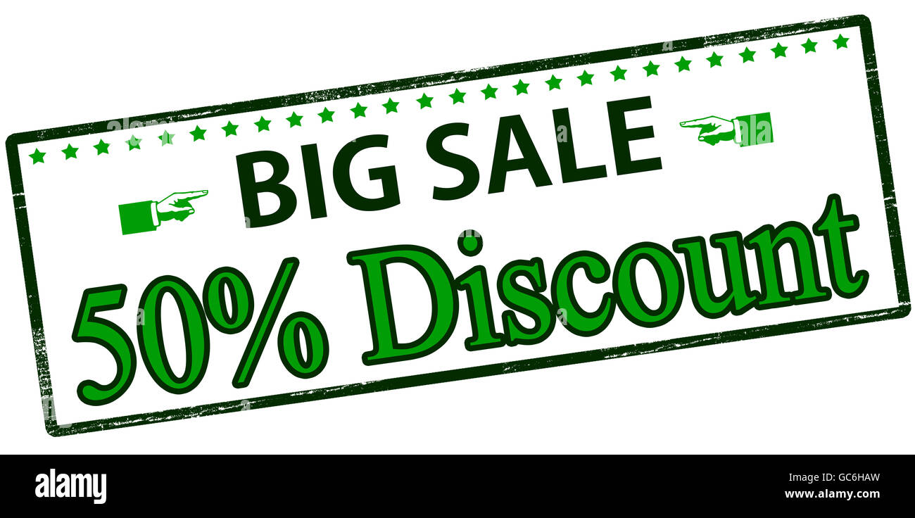 Big discount stamp hi-res stock photography and images - Alamy