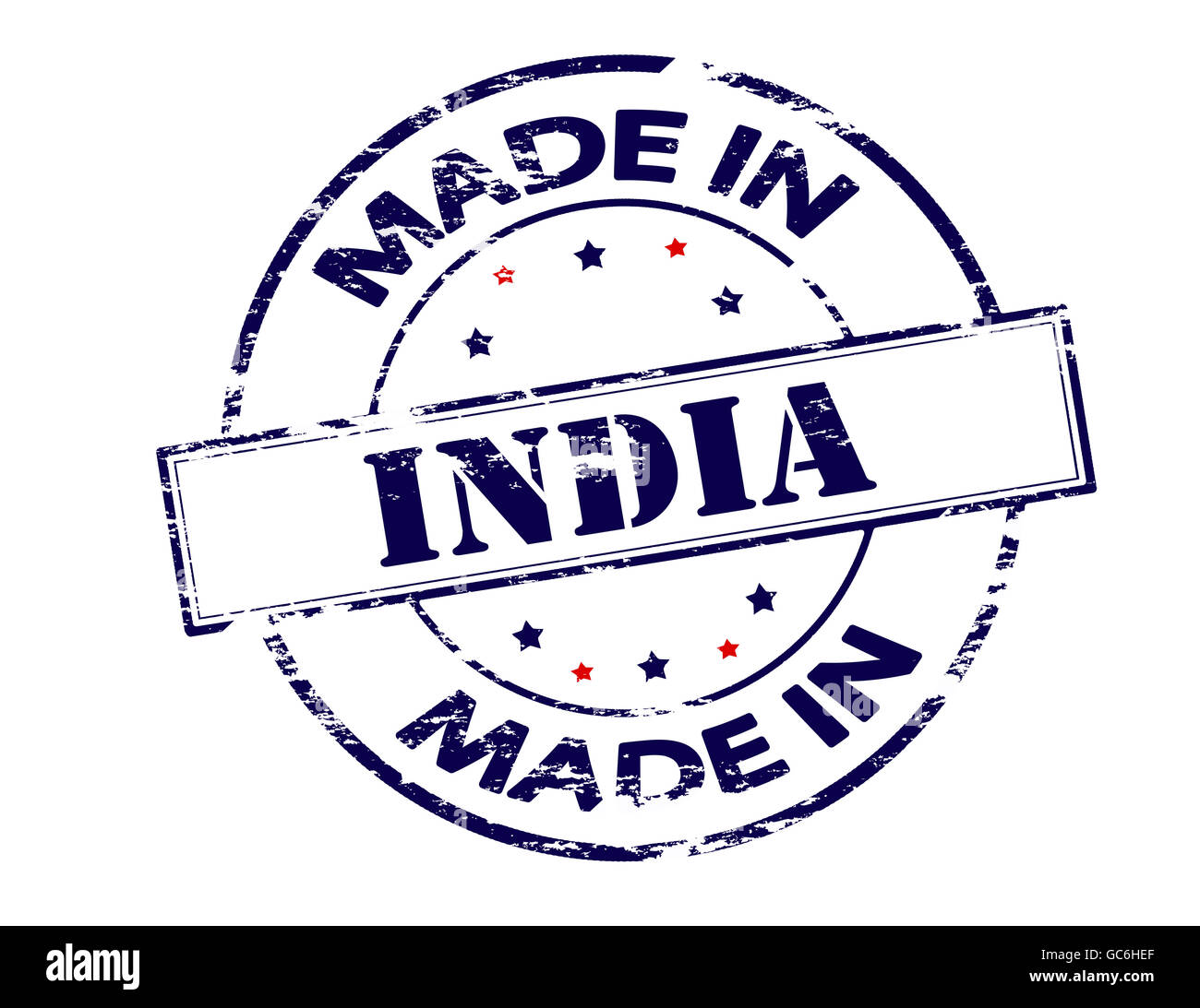 Rubber stamp with text made in India inside, vector illustration Stock ...